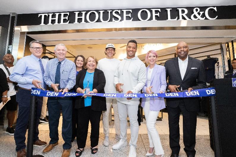 Russell Wilson and Ciara Open The House of LR&C at Denver International ...