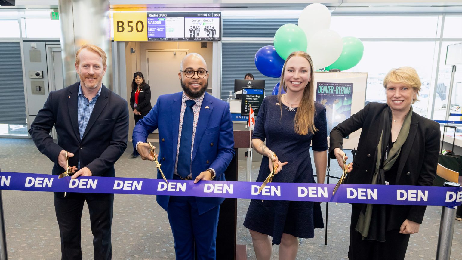 DEN Celebrates New Nonstop Service to Regina, Saskatchewan | Denver ...
